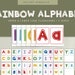 Rainbow Alphabet Flashcards Digital Download - Etsy