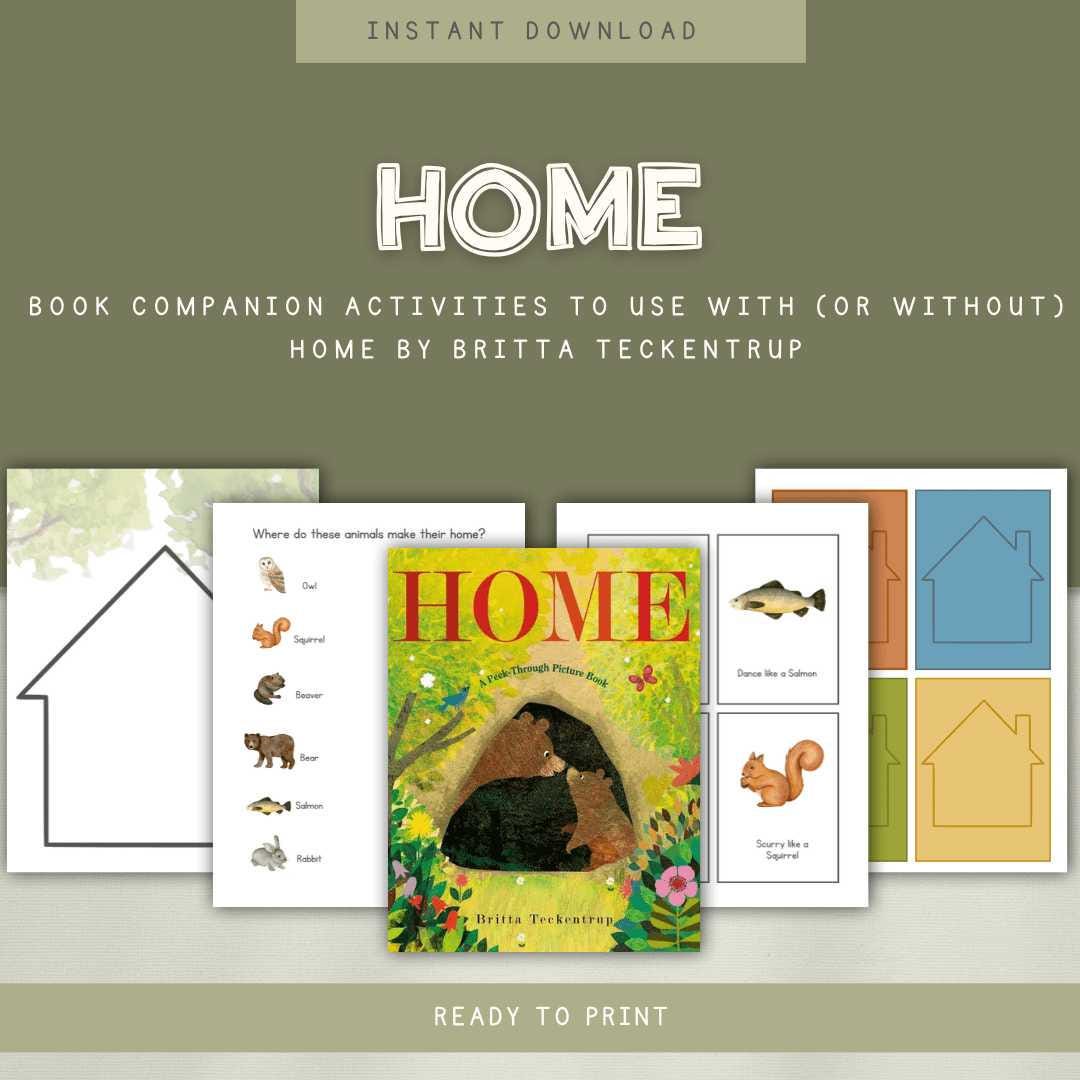 Animal Homes Preschool Activity Pages - Etsy