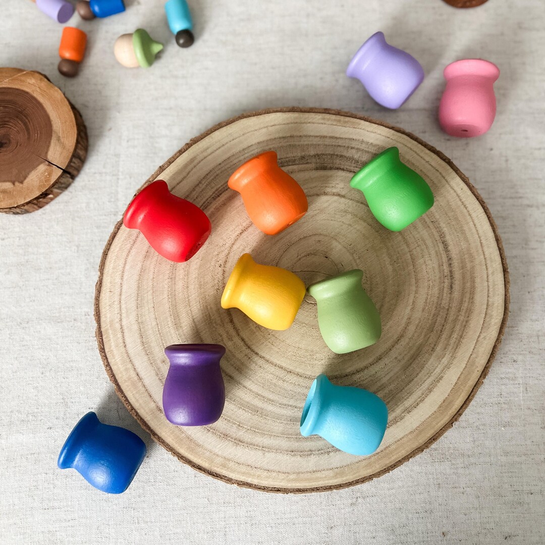 10 Rainbow Pots - Etsy