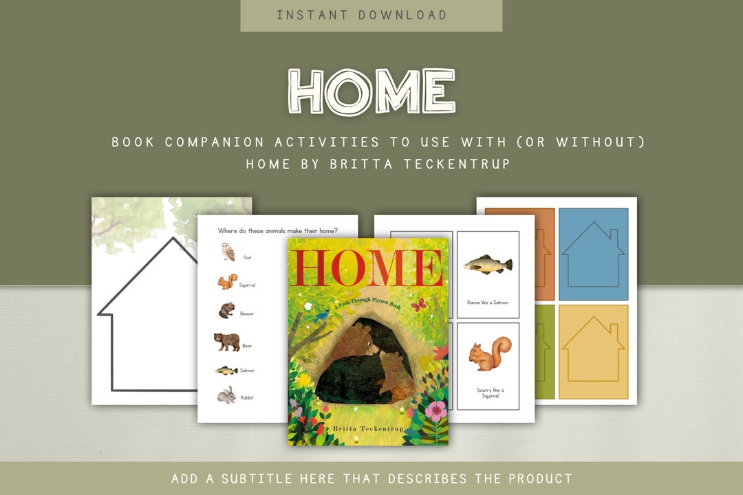Animal Homes Preschool Activity Pages - Etsy