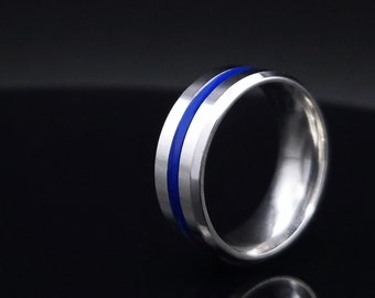 Blue Men Ring - Etsy