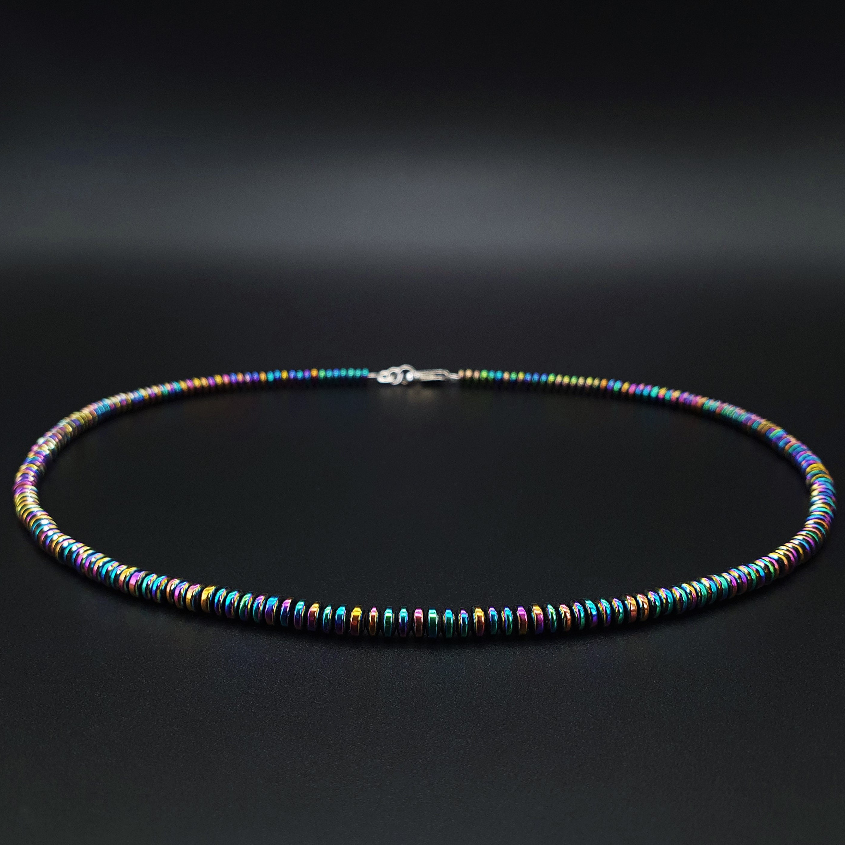 Pride Rainbow LGBTQ Necklace for Men, Handmade Jewelry for Men, Queer ...