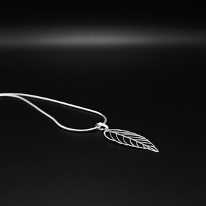 Mens Silver Pendant Necklace Leaf, Chain Necklace for Men, Pendant With ...