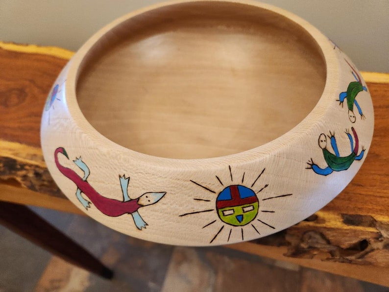 Wooden Bowl, Native American Art, All Stages Handmade. Home Décor. - Etsy