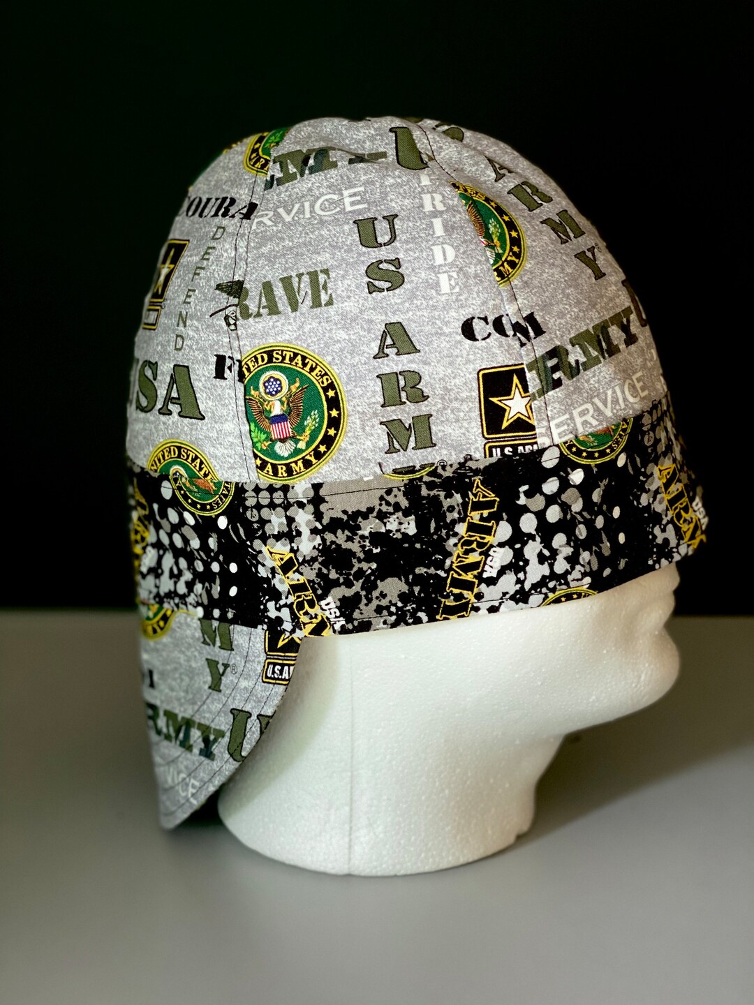 Fitted Welders Cap, Reversible, Long Crown, Boiler Maker, Hard Hat ...