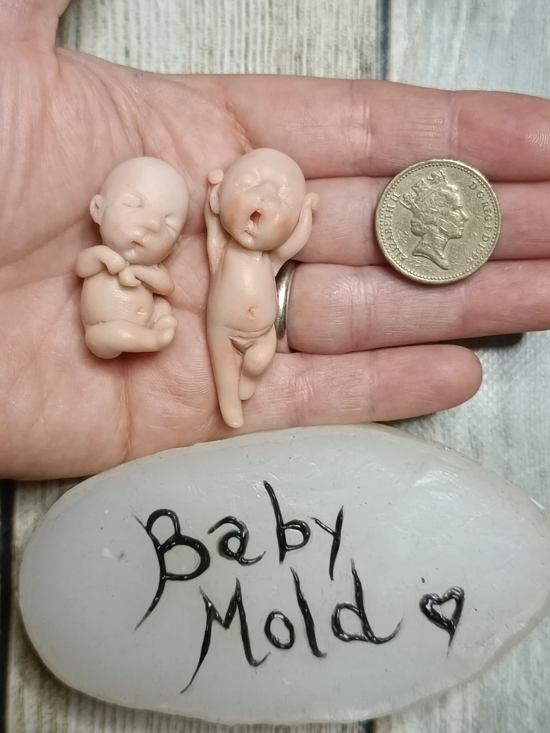 2 Mold Mini Baby Sleeping Baby Mould, Art Dolls MADE TO ORDER - Etsy