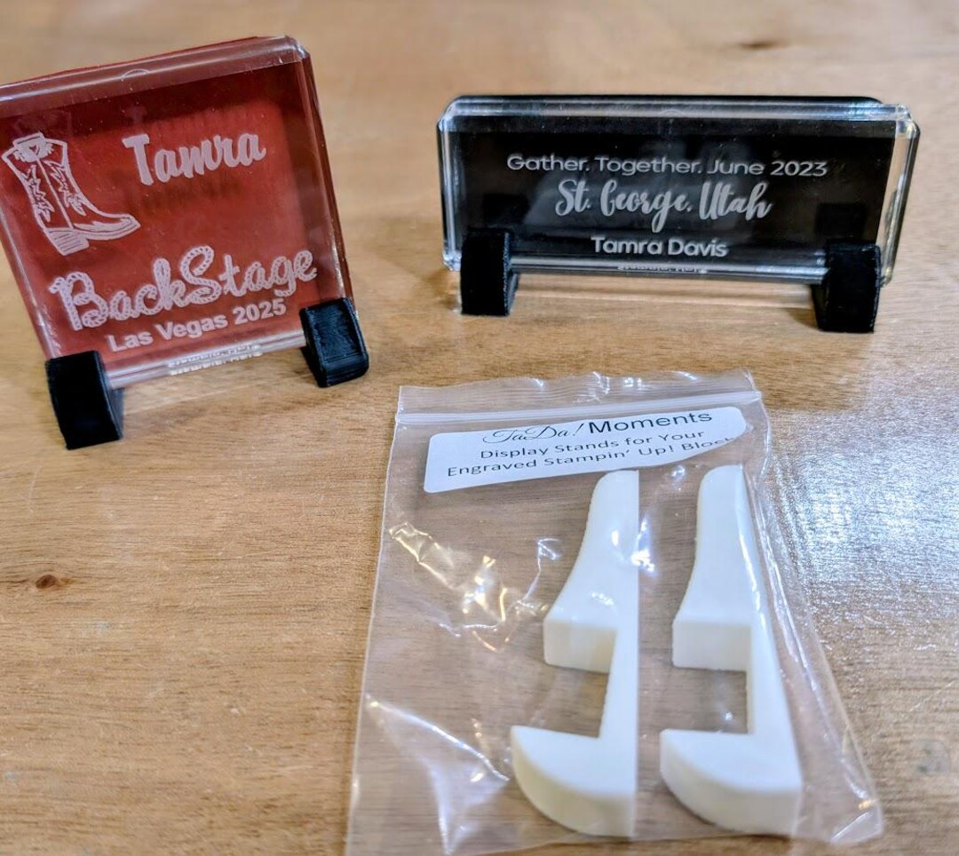 Display Stands for Engraved SU! Acrylic Blocks - Etsy