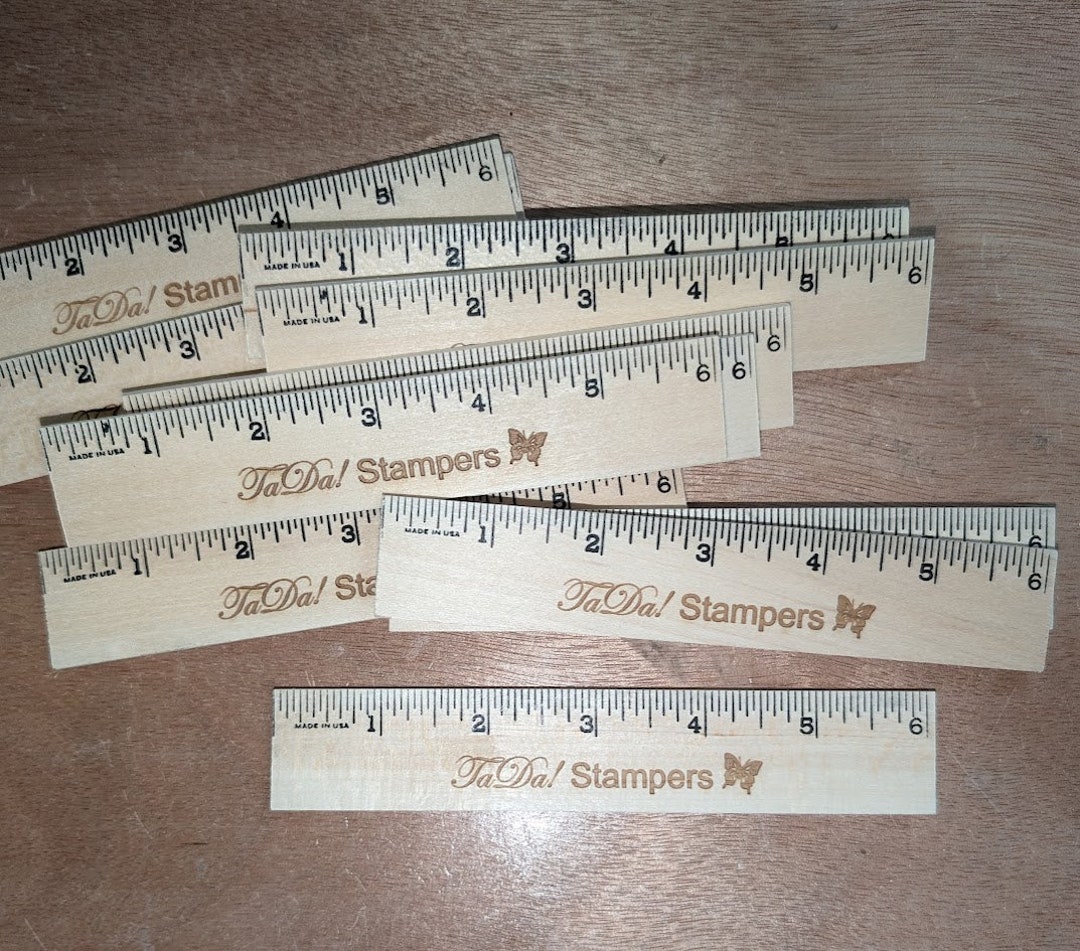Custom Engraved 6" Wooden Ruler - With YOUR Name or Team Name on It ...