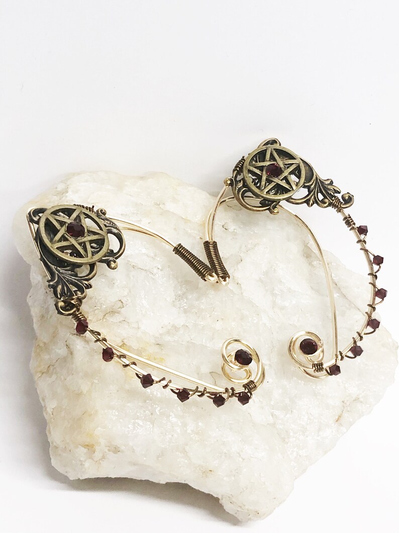 Elven Ear Cuff Dark Elf Ears Wiccan Earrings Elven Ears | Etsy