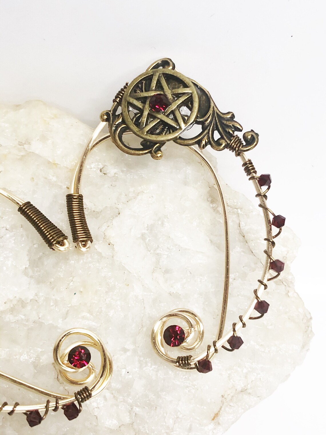 Elven Ear Cuff Dark Elf Ears Wiccan Earrings Elven Ears - Etsy