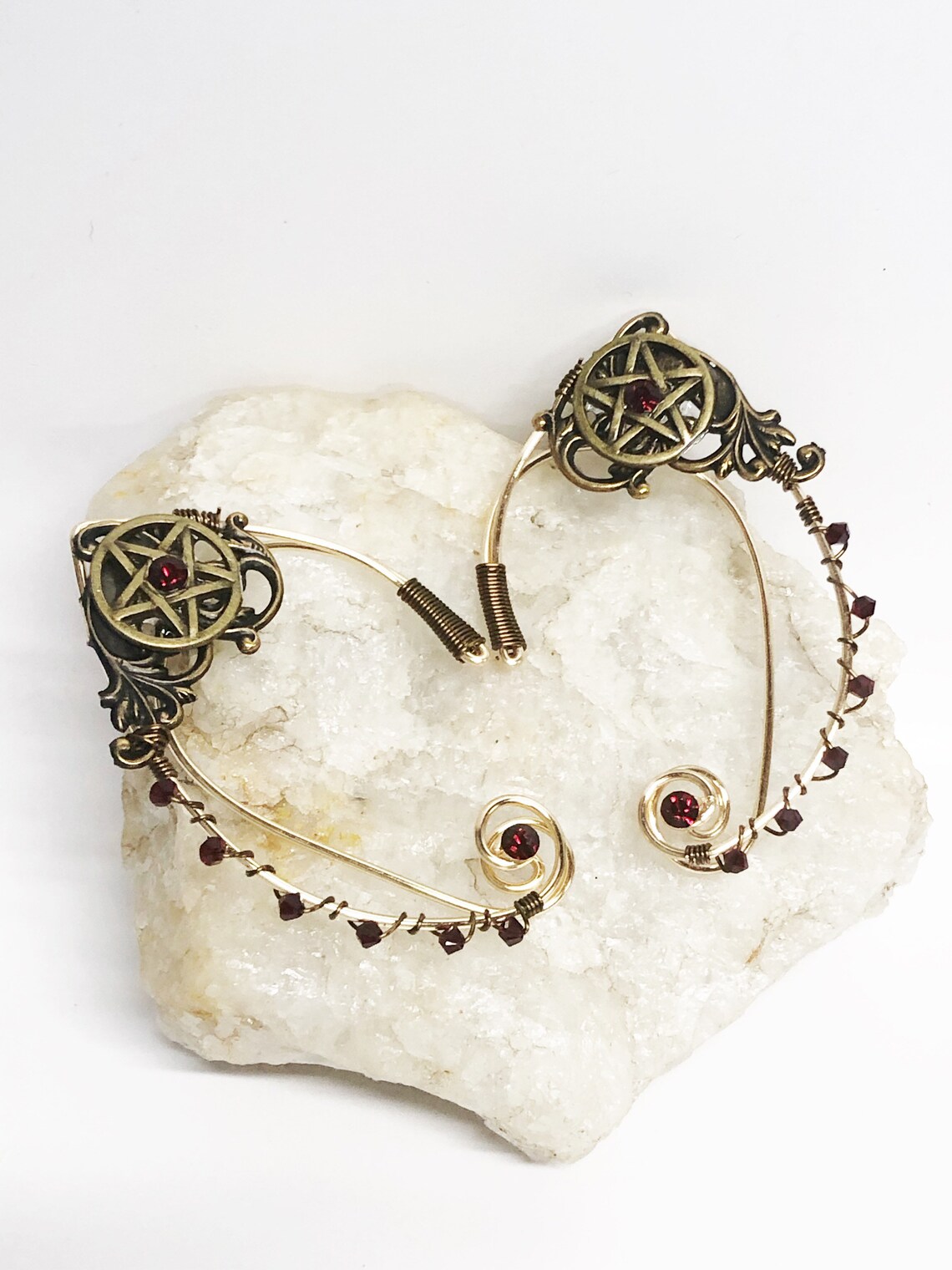 Elven Ear Cuff Dark Elf Ears Wiccan Earrings Elven Ears - Etsy