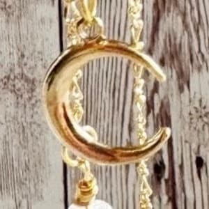 Gold Moon Ear Cuffs - Moon and Stars Ear Cuffs - A Pair of Celestial ...