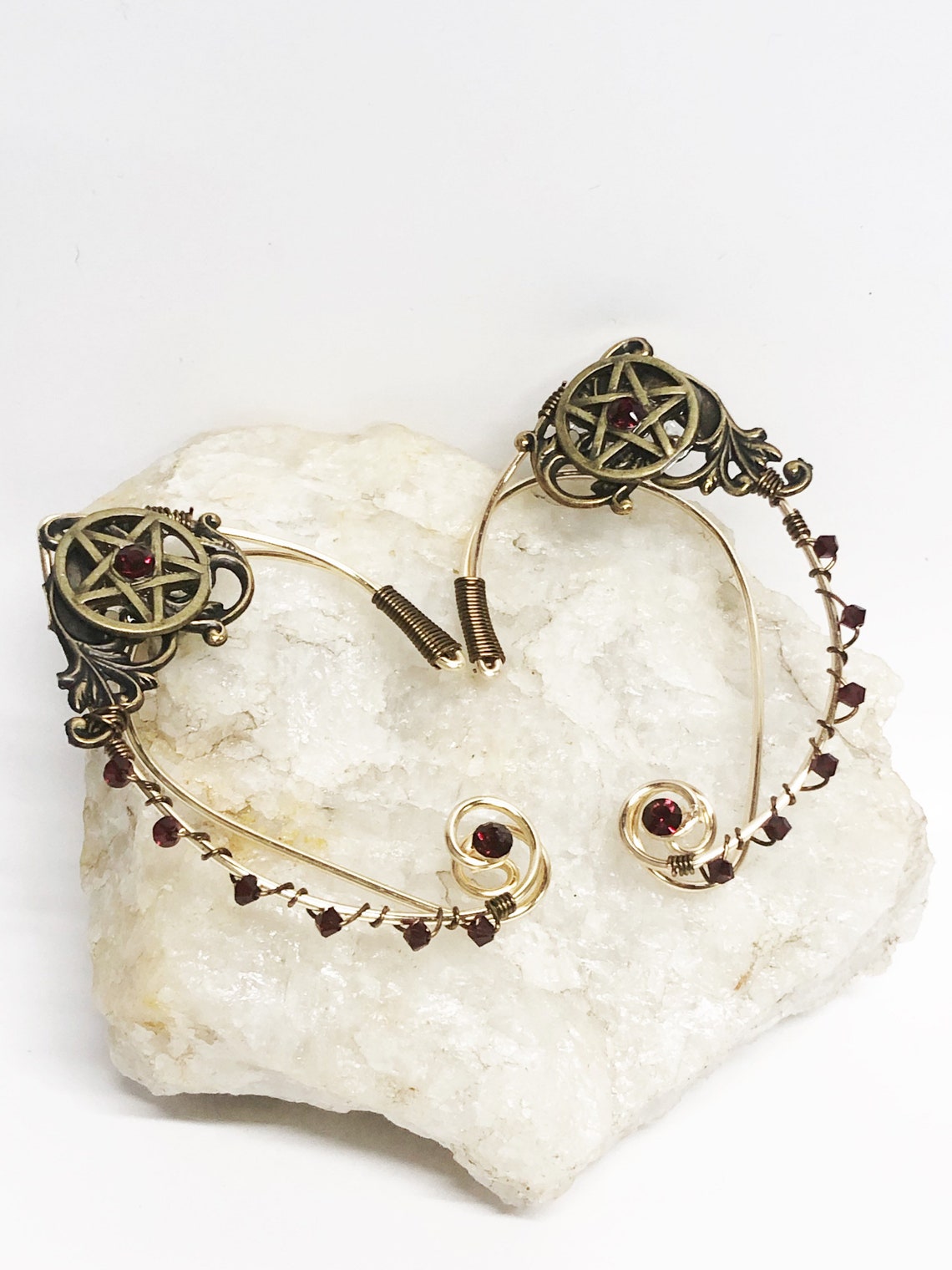 Elven Ear Cuff Dark Elf Ears Wiccan Earrings Elven Ears | Etsy