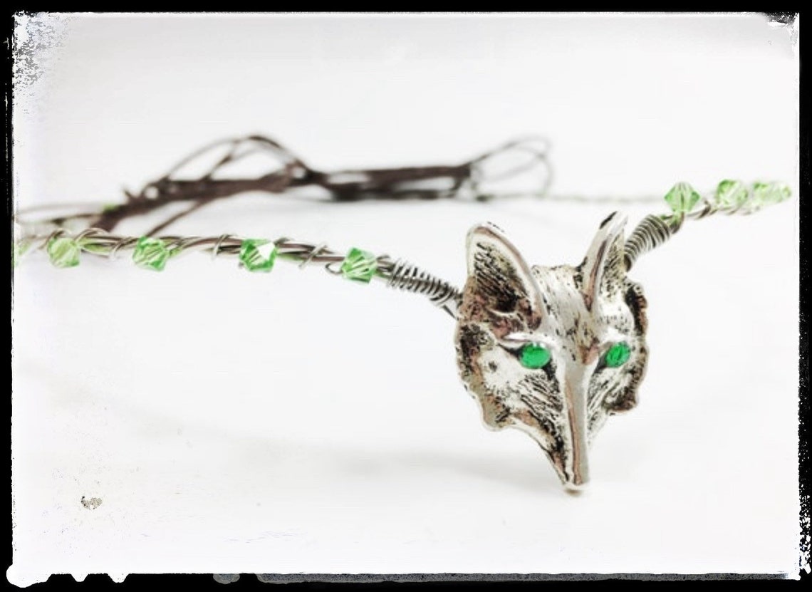 Wolf Head Circlet Wolf Head Piece Elven Circlet Wolf - Etsy