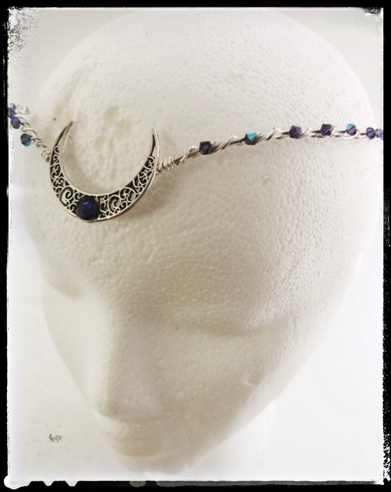 Moon Circlet Silver Elven Circlet | Etsy