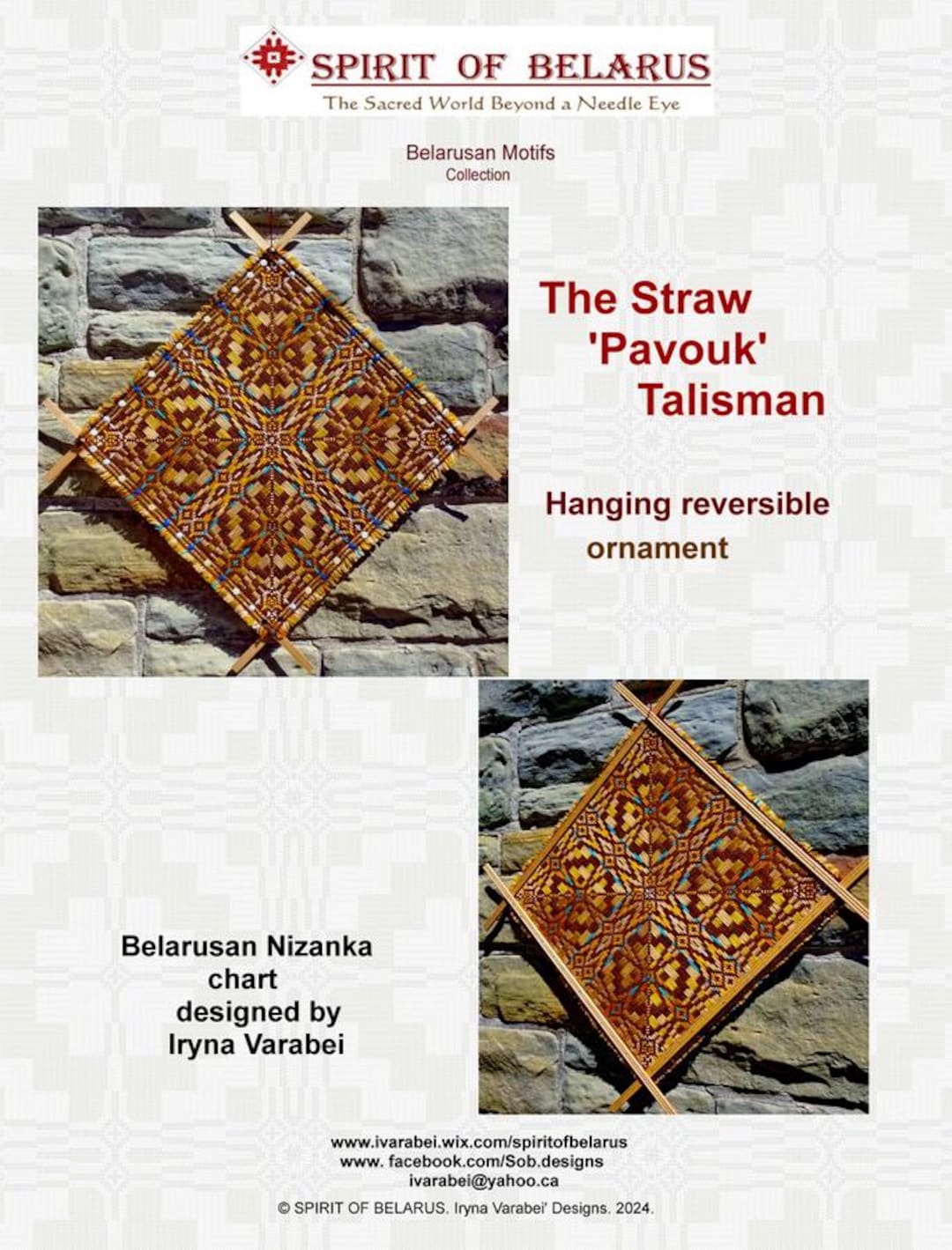 Straw Pavouk Talisman_stitch Pattern - Etsy