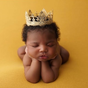 GOLD Mini Crown,prime Baby Crowncake Topper,baby Boy Crown,photography ...