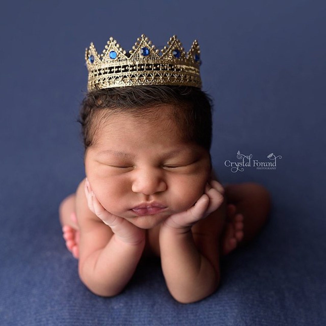 GOLD Mini Crown,prime Baby Crowncake Topper,baby Boy Crown,photography ...