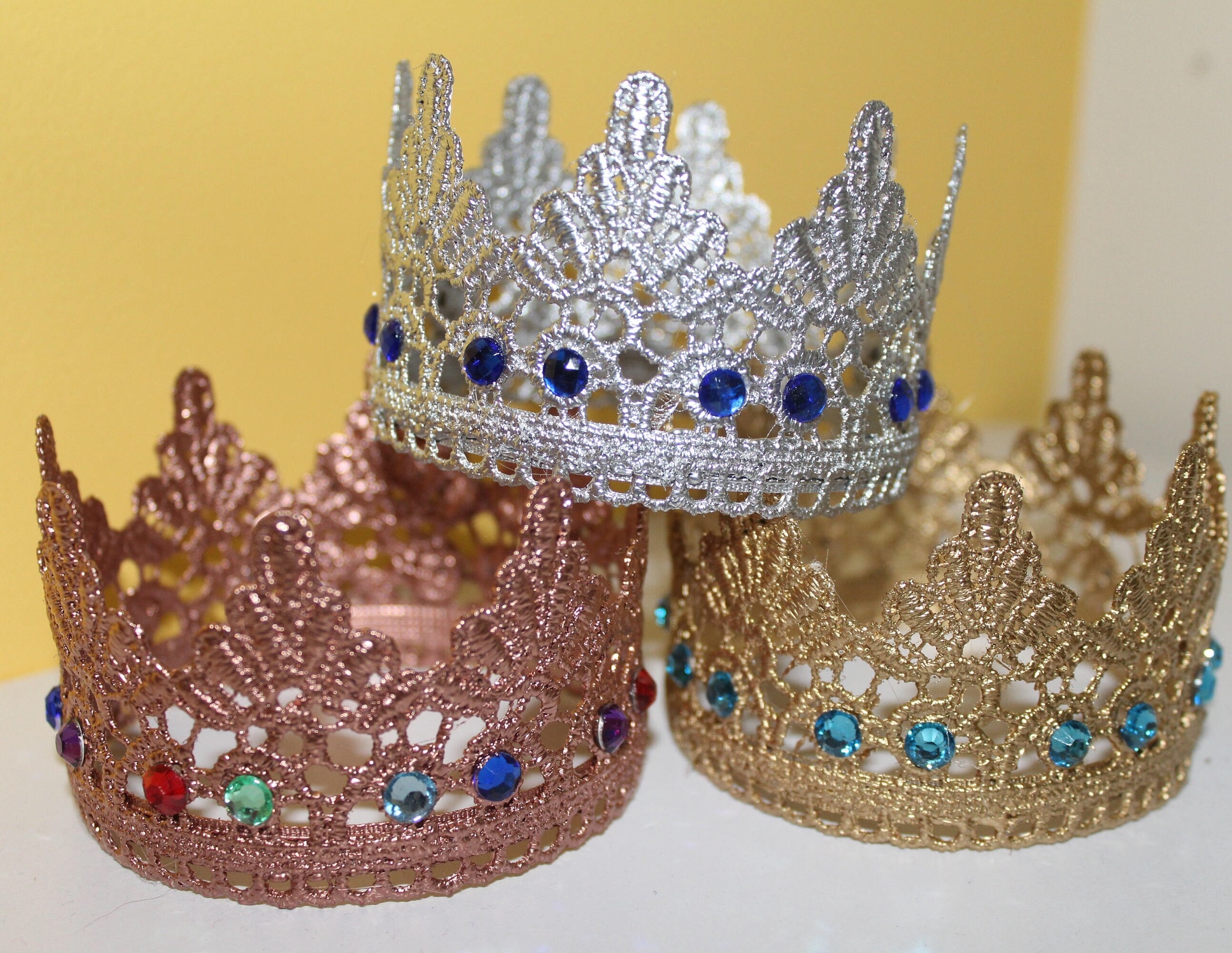 GOLD Lace CrownPRINCE CrownCake mash crownMini crownCake | Etsy