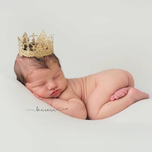 GOLD Mini Crownprime Baby Crowncake Topperbaby Boy - Etsy