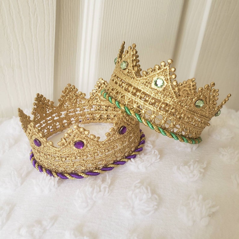 GOLD Lace CrownPrince Cake TopperFIRST Bday CrownPrime Baby | Etsy