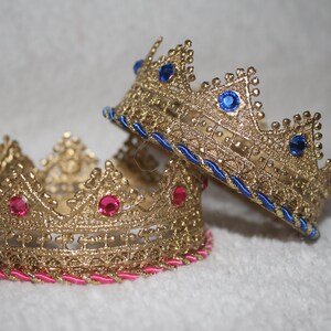 Gold Lace Crown Cake Topper,gender Reveal Crown,lace Crown Cake Topper ...