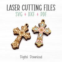 Easter Standing Cross Laser Cut, Easter Laser Cut, Easter Files Svg ...