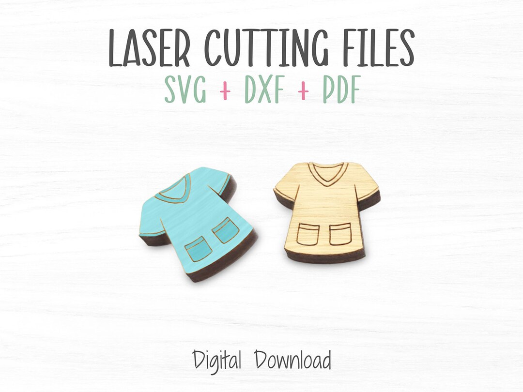 Scrubs Laser SVG File, Cut and Score DIY Cabochon Stud Earrings ...