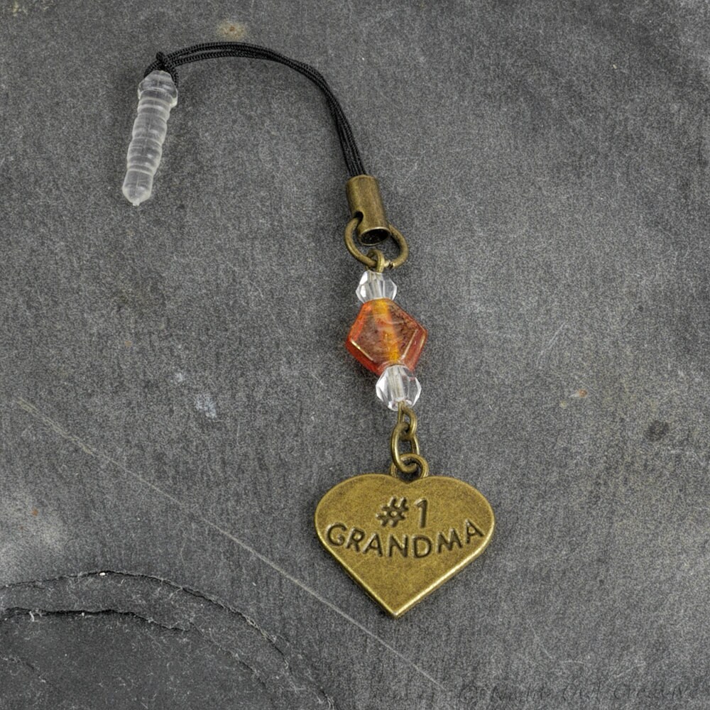 Grandma Phone Charm - Smartphone Charm - #1 Grandma - Phone Jewellery ...