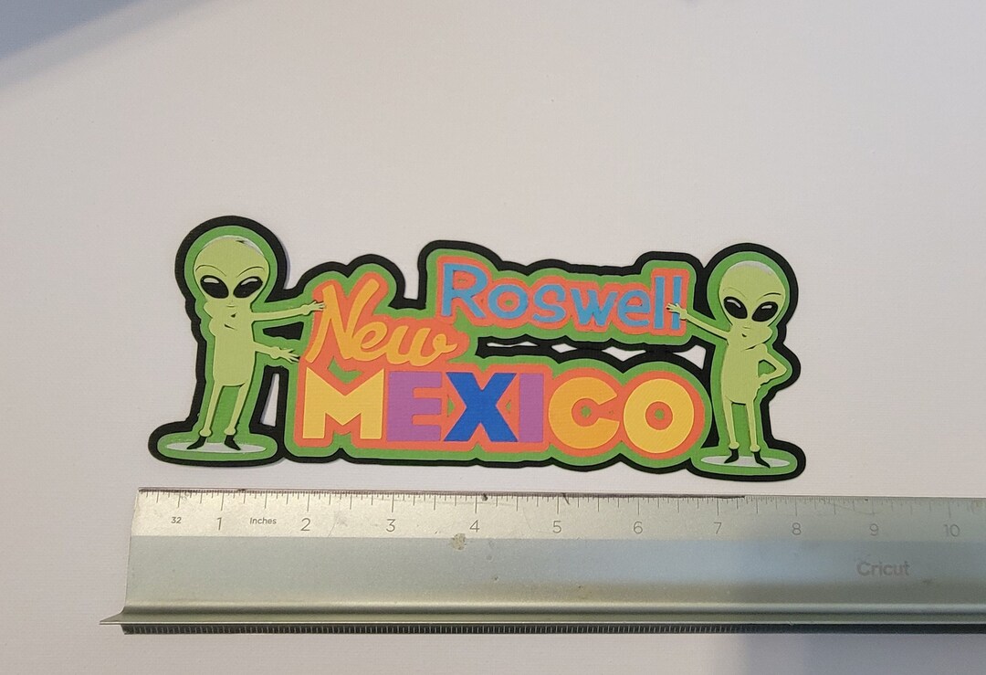Handmade Roswell New Mexico Aliens Scrapbook Embellishment - Etsy