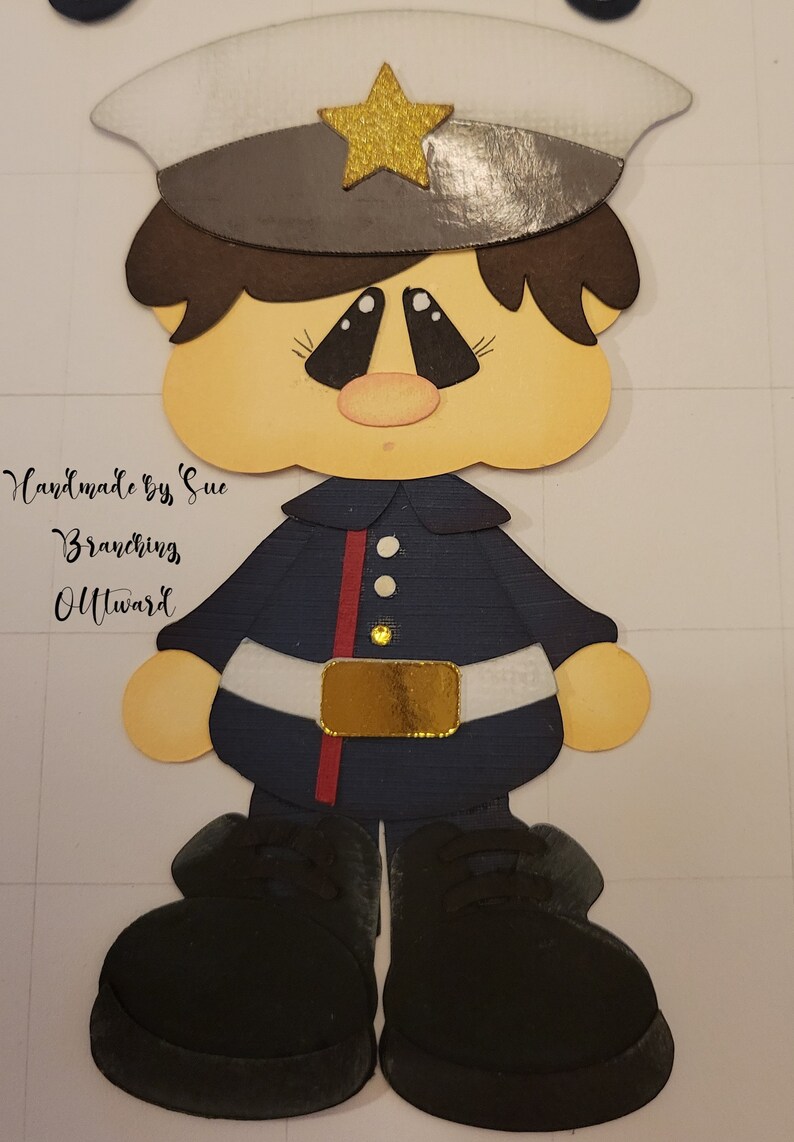 Handmade Marine Scrapbook Embellishment: Paper Piecing - Etsy