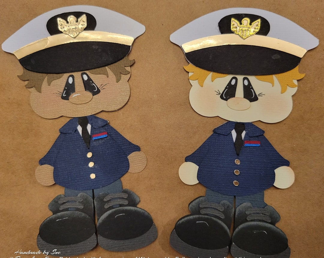 Coast Guard Male or Female Premade Scrapbooking Embellishment Military ...