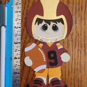 Football Star or Football #1 Fan Paper Piecing Cute Premade ...