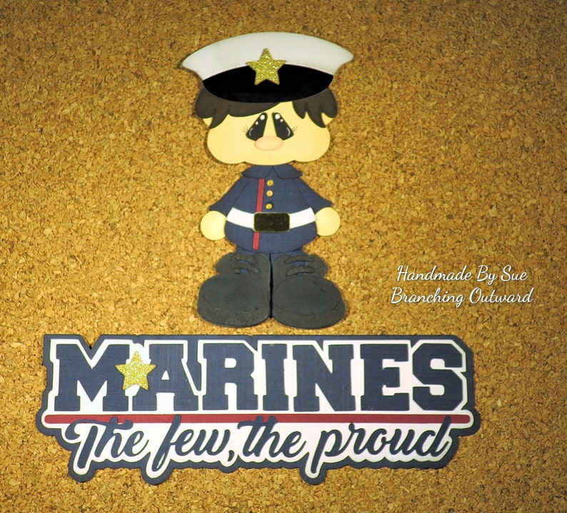Handmade Marine Scrapbook Embellishment: Paper Piecing - Etsy