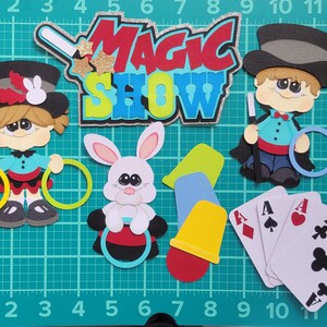 Magic Show! Paper Piecing Cute Premade Scrapbooking Embellishment Hand ...
