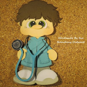 ER Visit Doctor Nurse Hospital Paper Piecing Cute Premade Scrapbooking ...
