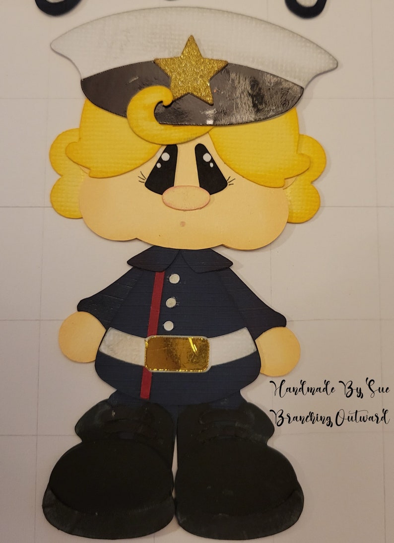 Handmade Marine Scrapbook Embellishment: Paper Piecing - Etsy