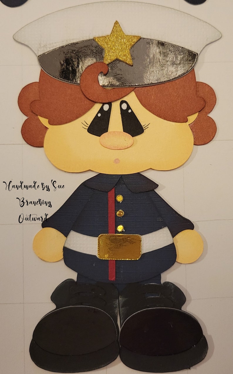 Handmade Marine Scrapbook Embellishment: Paper Piecing - Etsy