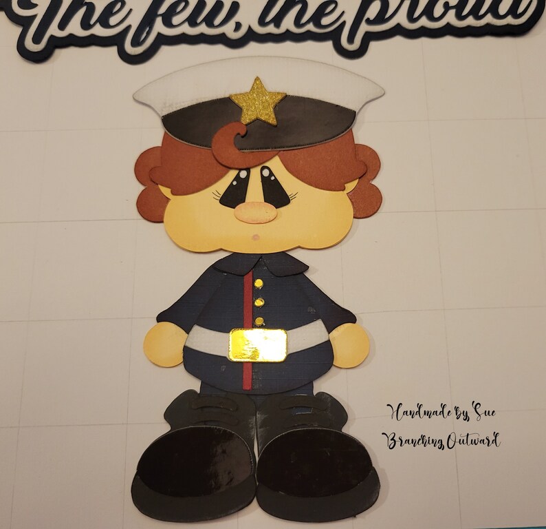 Handmade Marine Scrapbook Embellishment: Paper Piecing - Etsy