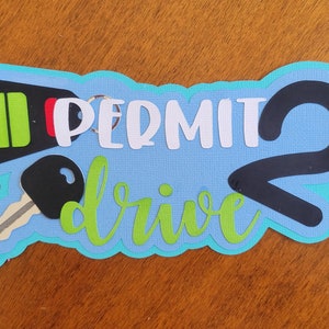 License 2 Drive! Permit 2 Drive! Paper Piecing Cute Premade ...