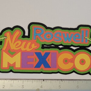 Roswell New Mexico Aliens Title! Paper Piecing Premade Scrapbooking ...