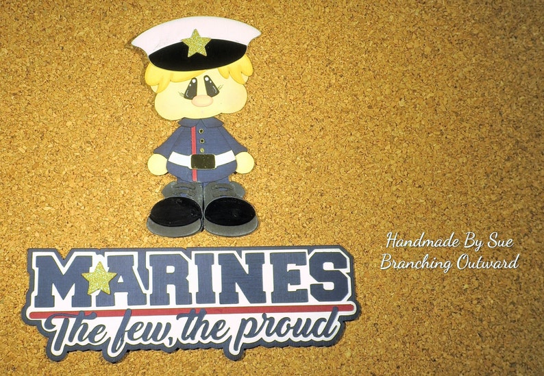 Handmade Marine Scrapbook Embellishment: Paper Piecing - Etsy