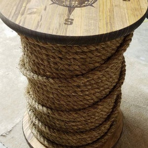 Make a Statement With This Nautical Style Rope Accent Table. Hand ...