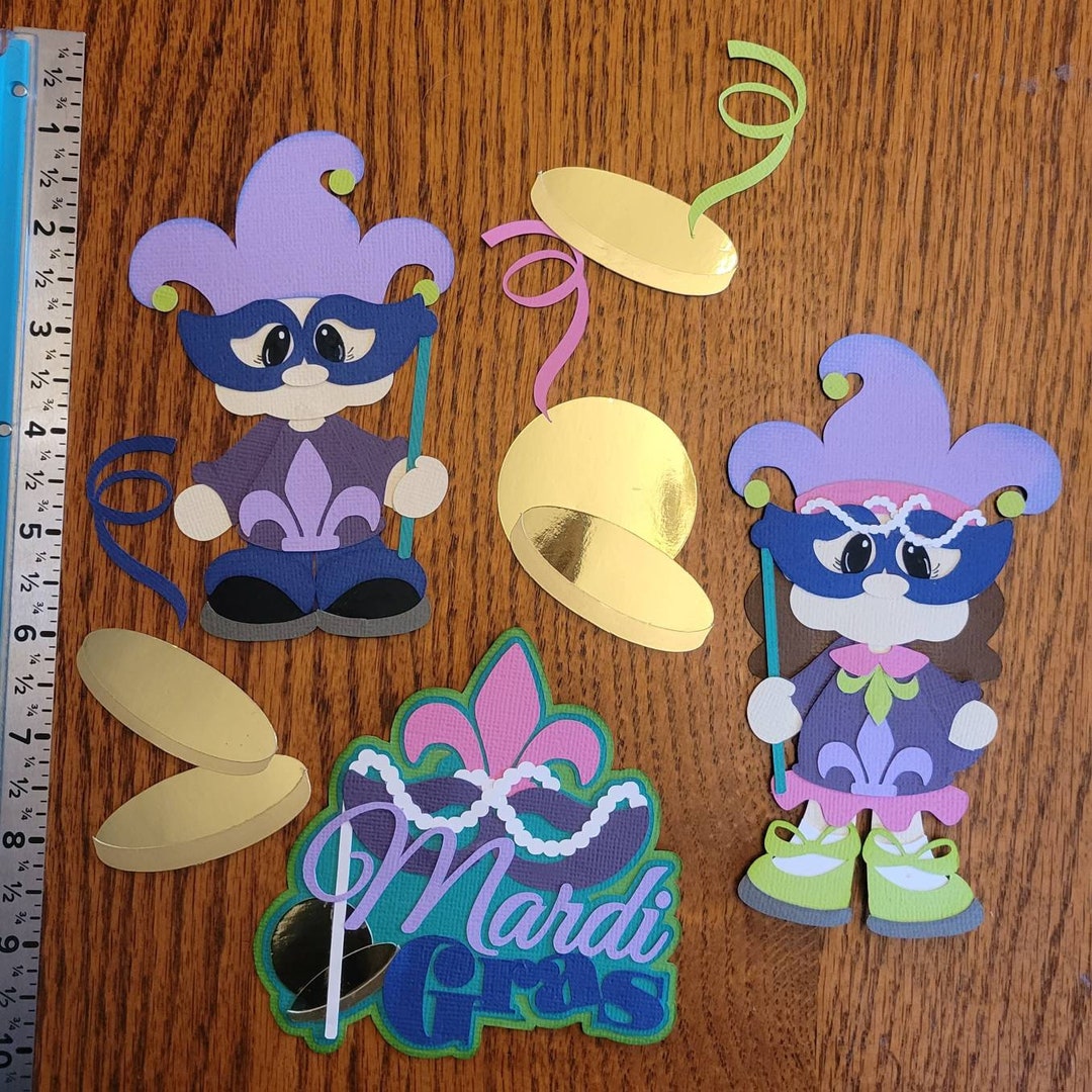 Mardi Gras Masquerade Paper Piecing Scrapbook Embellishment - Etsy