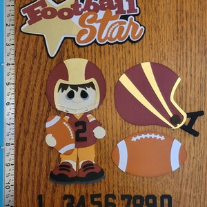 Football Star or Football #1 Fan Paper Piecing Cute Premade ...