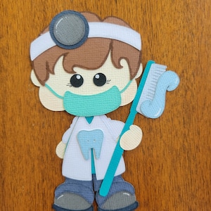 Dentist! Paper Piecing Premade Scrapbooking Embellishment Hand Made Not ...