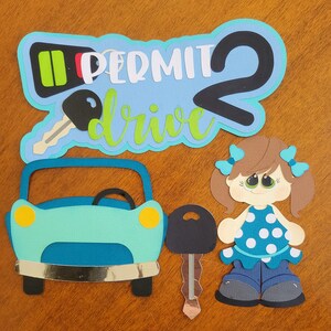 License 2 Drive! Permit 2 Drive! Paper Piecing Cute Premade ...