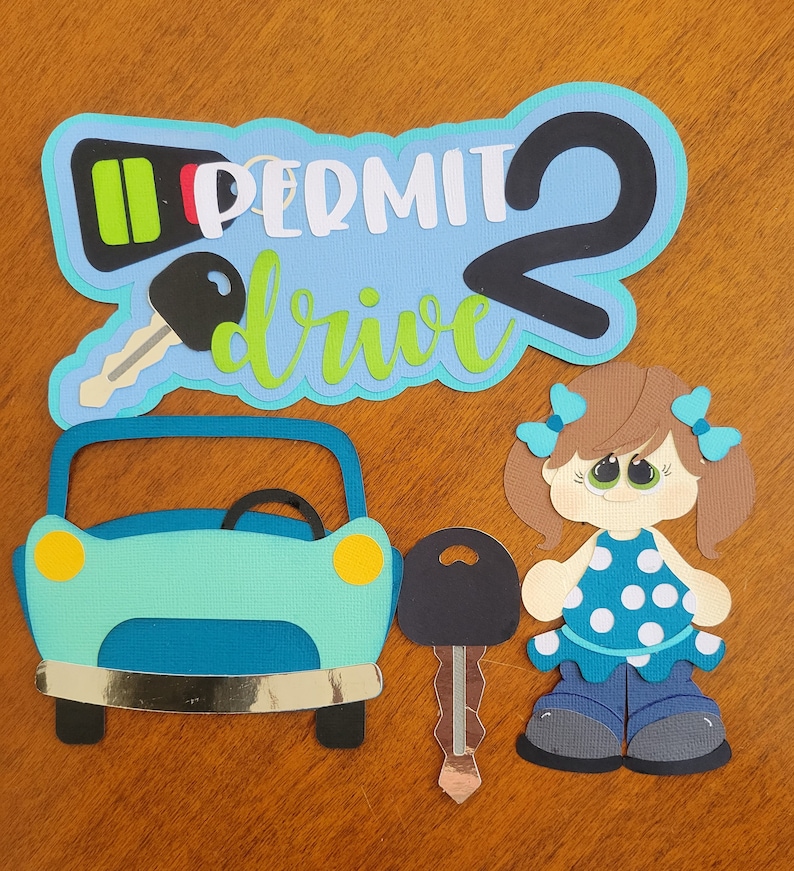License 2 Drive! Permit 2 Drive! Paper Piecing Cute Premade ...