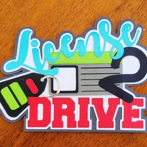 License 2 Drive! Permit 2 Drive! Paper Piecing Cute Premade ...
