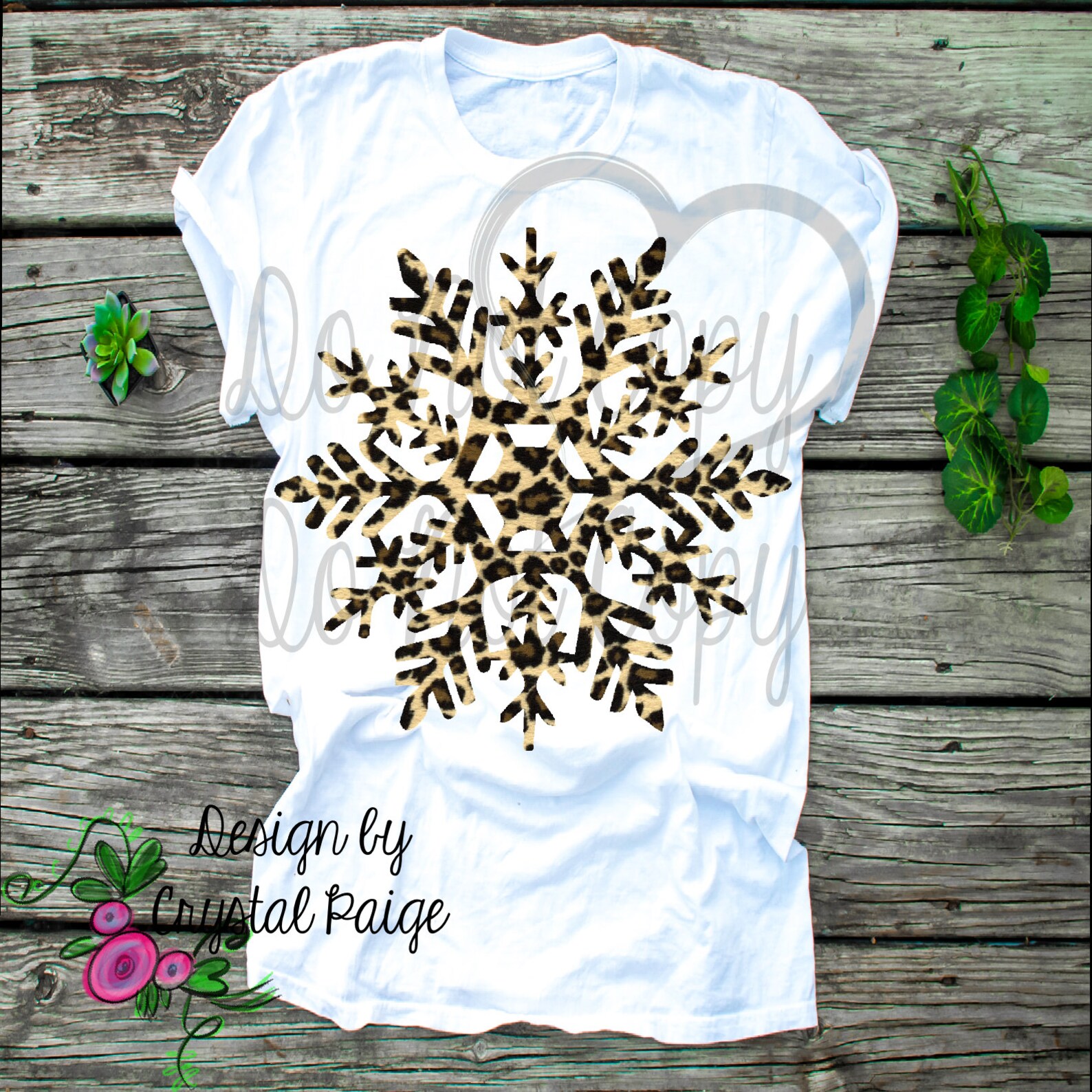 Leopard Snowflake PNG Digital Download | Etsy